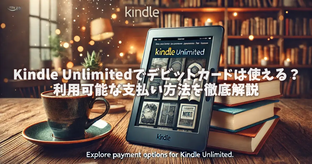 Kindle Unlimitedでデビットカードは使える？利用可能な支払い方法を徹底解説 | ほんタメガイド